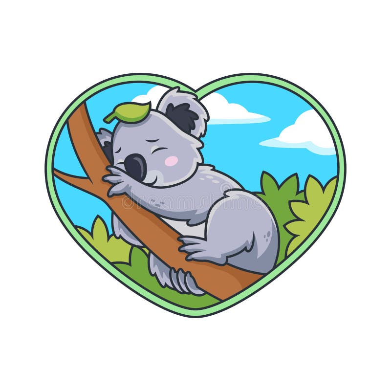 Sleeping Koala Cartoon