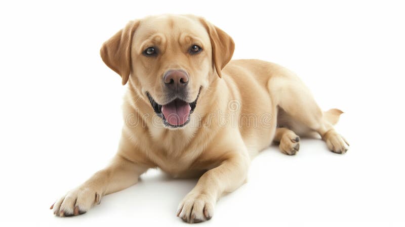 Cute Labrador Puppy with a Bright Smile, Ready for Playtime Stock ...