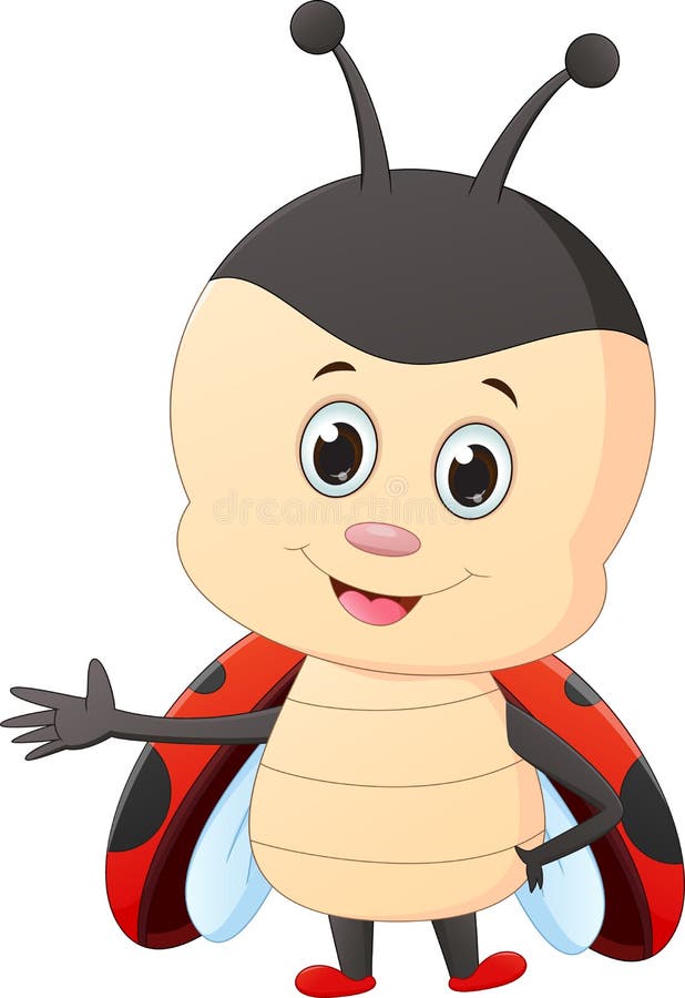 Cute ladybug cartoon stock vector. Illustration of children - 73013157