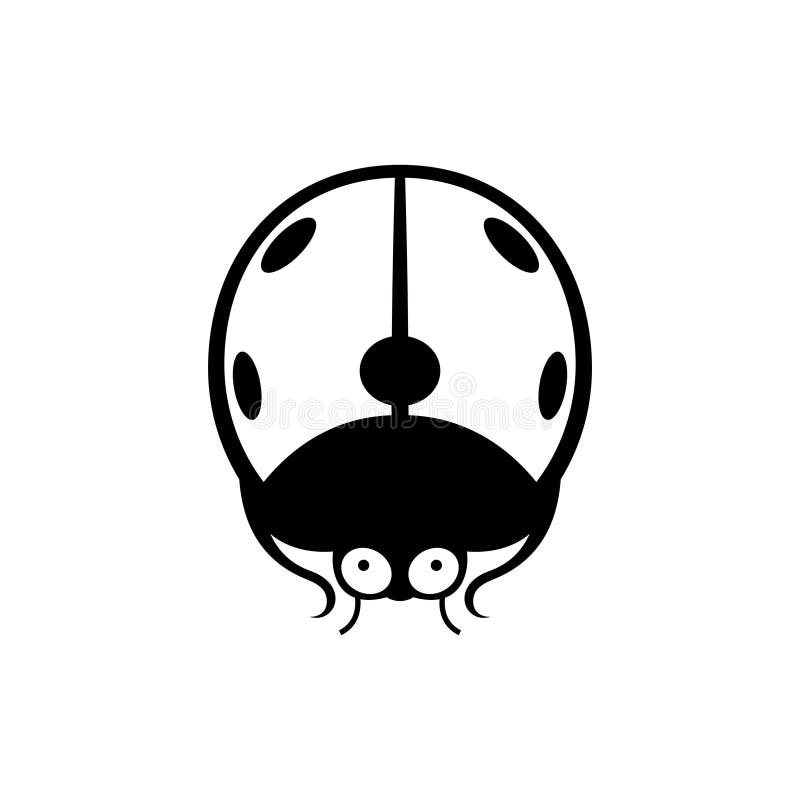 Cute ladybug icon stock vector. Illustration of vector - 144050293