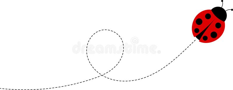 Cute Ladybug Icon Set. Ladybug Characters Collection. Flying Cartoon ...