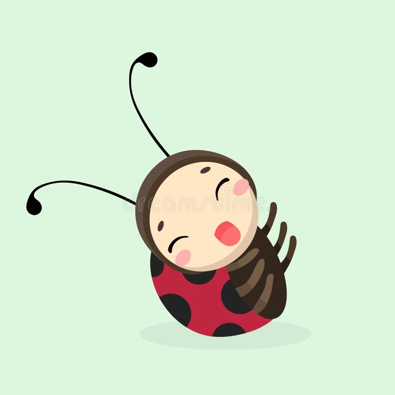 Cute Ladybug . stock vector. Illustration of ladybug - 97214556