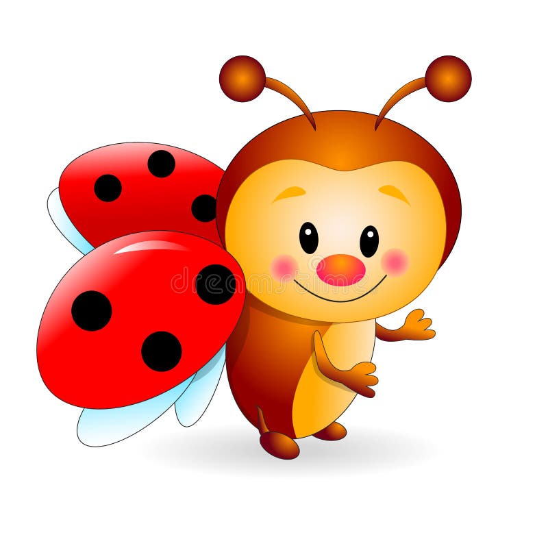 Red Spotted Ladybug Cartoon Character Stock Illustrations 138 Red