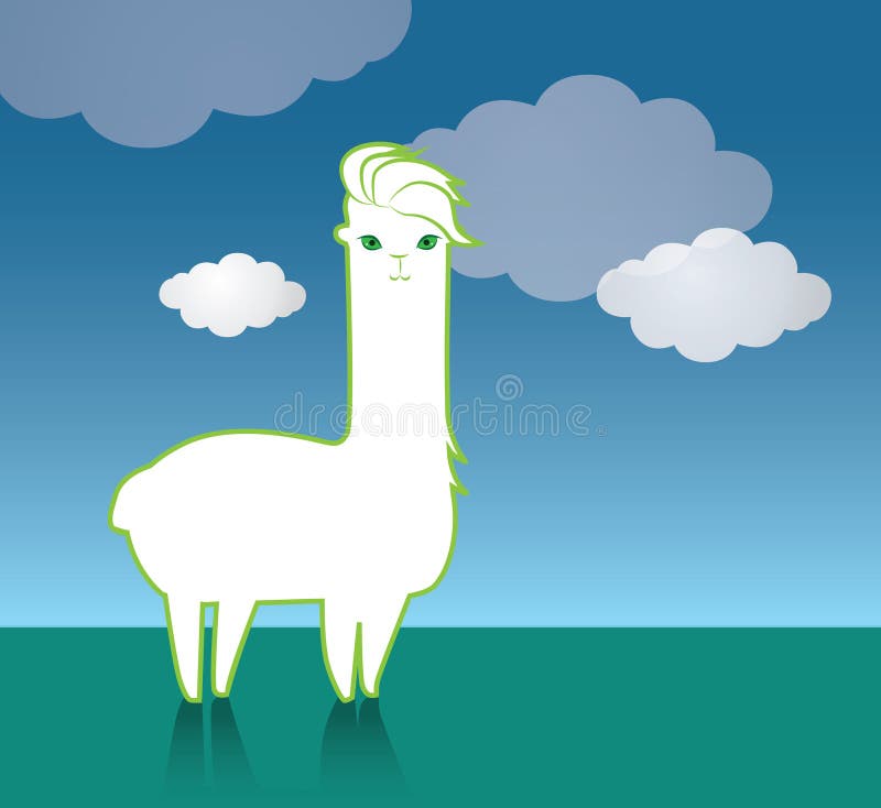Cute Lama Character stock vector. Illustration of alpaca - 81270551