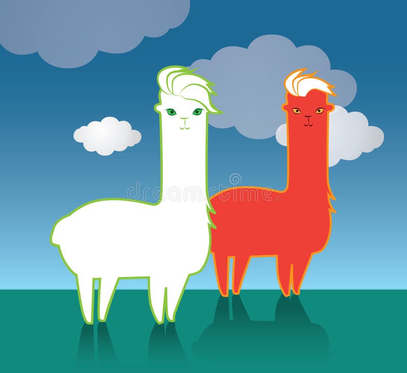 Cute Lama Character stock illustration. Illustration of culture - 81262247