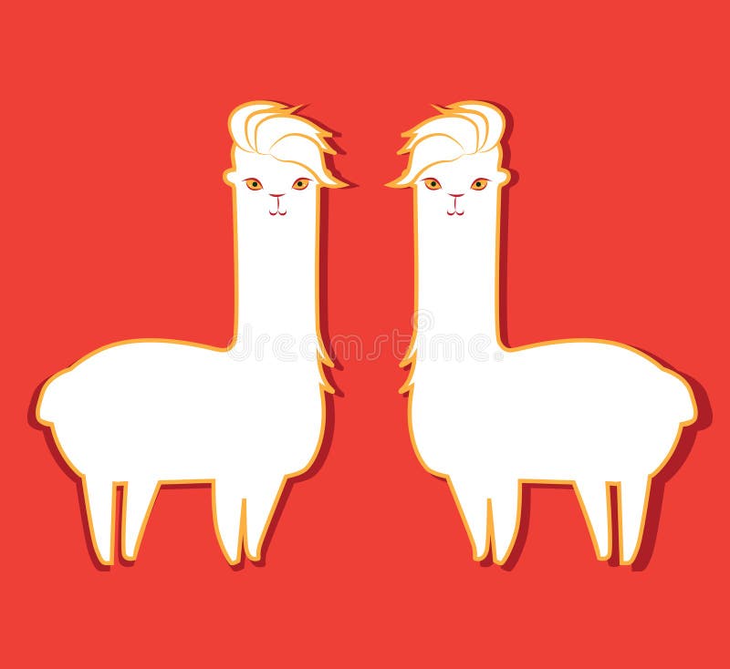 Cute Lama Character stock vector. Illustration of alpaca - 81270551