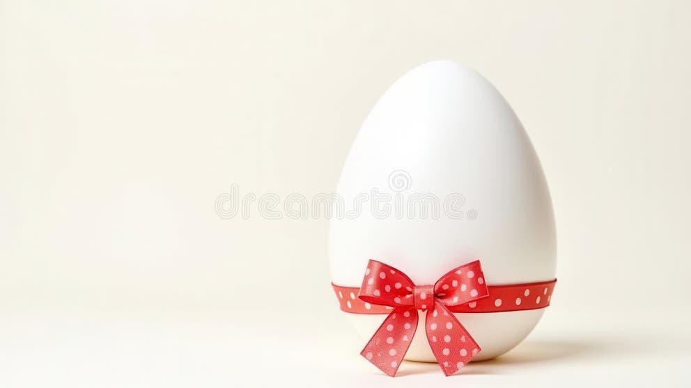 Cute Large Easter Egg with Copy Space for Text Stock Illustration ...