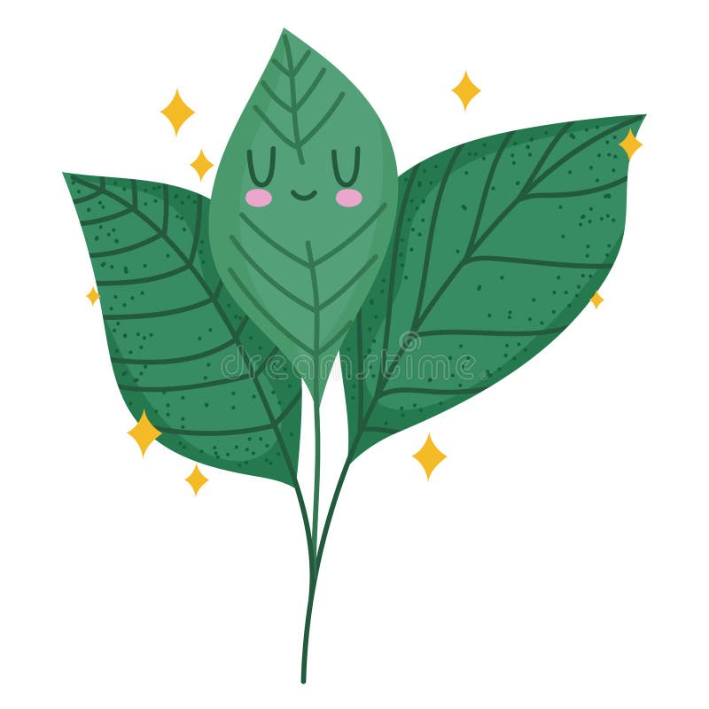 Cute leaves foliage stock vector. Illustration of plant - 226829169