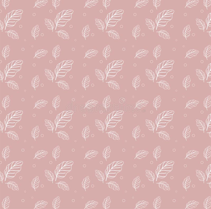 Cute leaves pattern stock vector. Illustration of decoration - 218013735