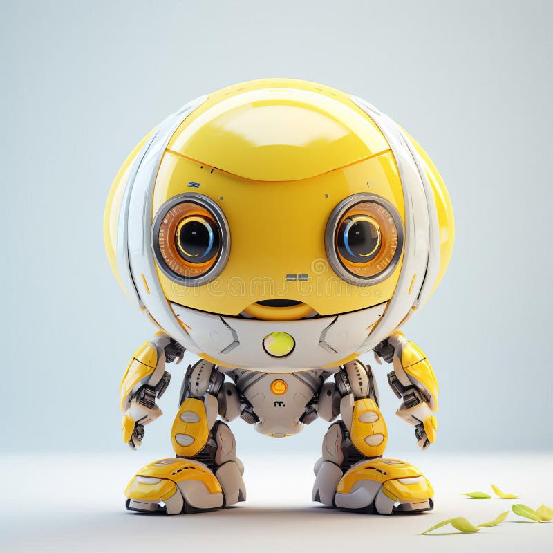 Cute Lemon Grid Bot: Cinematic Composition in Shallow Depth of Field ...