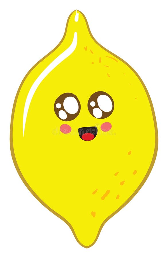 A Happy Lemon , Vector or Color Illustration Stock Vector ...