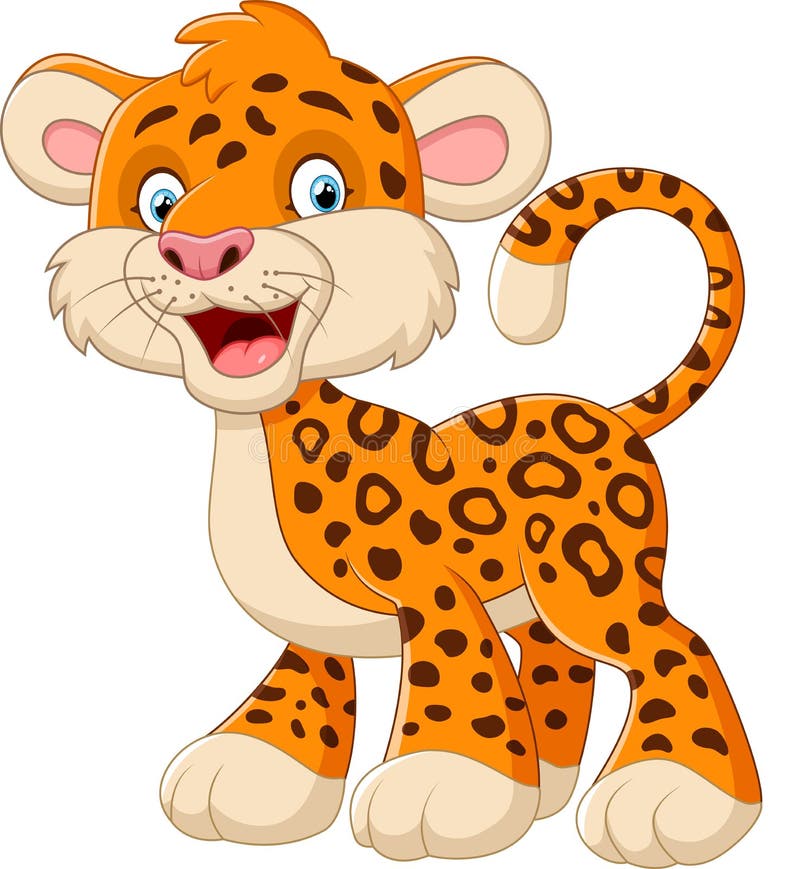 Cute leopard shark cartoon stock vector. Illustration of wildlife ...