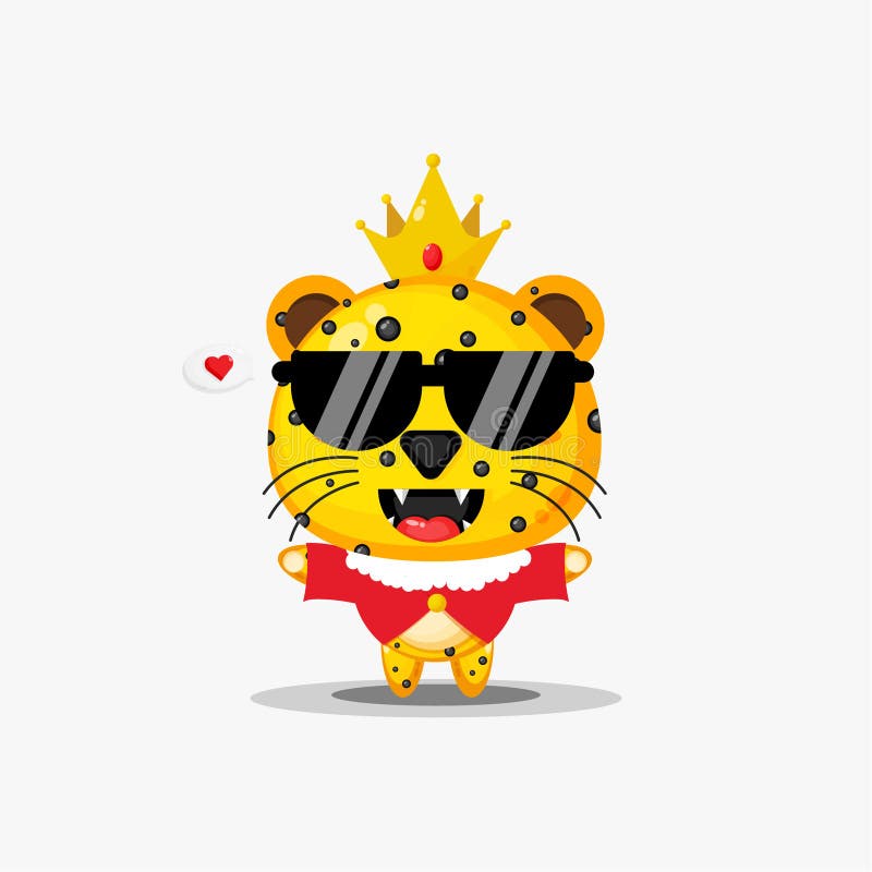 Cute cat king design stock vector. Illustration of print - 255586837