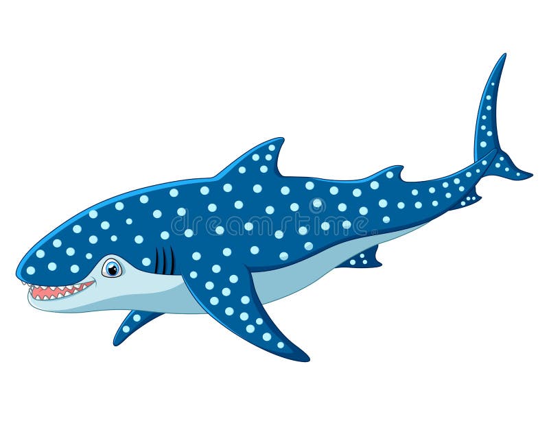 Cute leopard shark cartoon stock vector. Illustration of wildlife ...