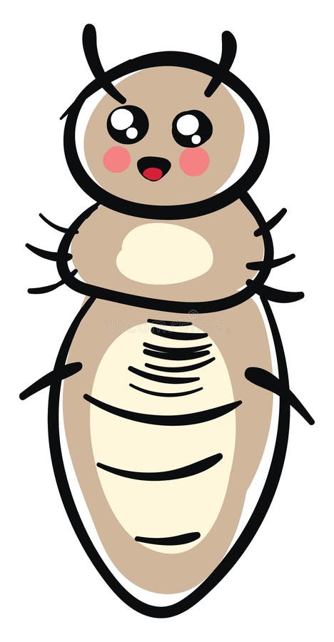 Cute louse cartoon stock illustration. Illustration of blood - 59607009
