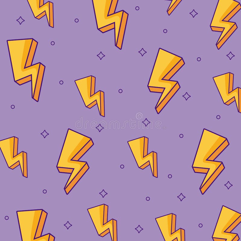 Cute Lightning Bolt Background