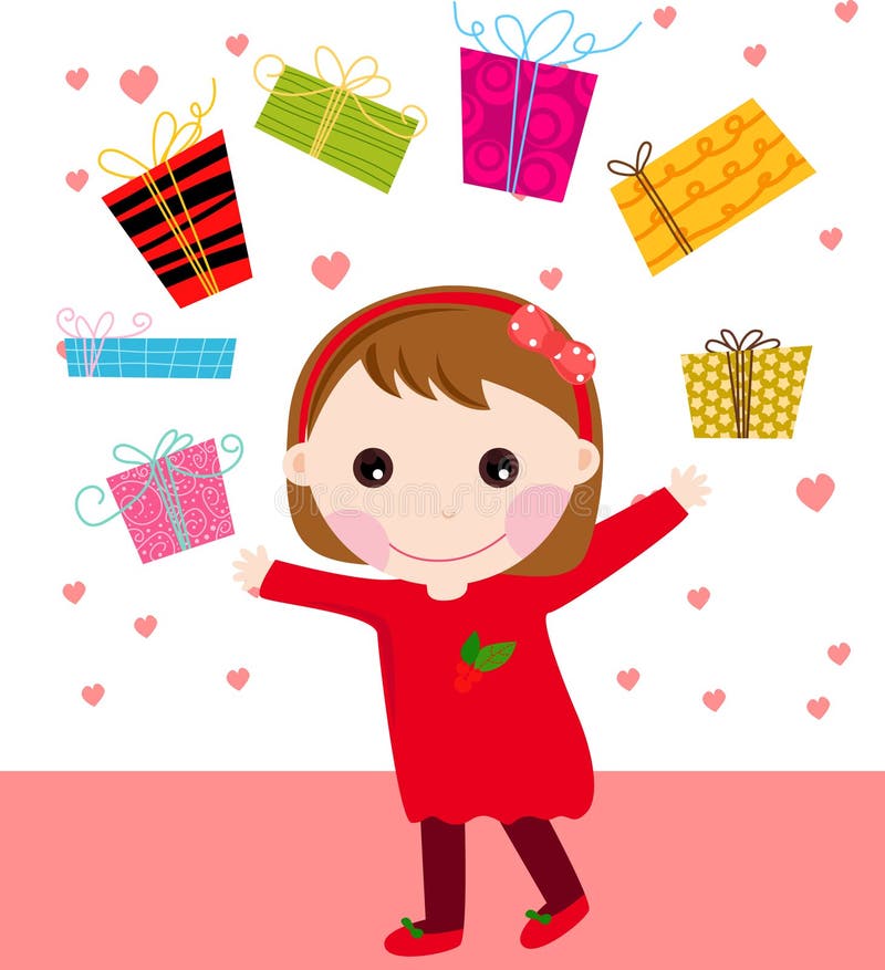 Present Illustration Cute Stock Illustrations – 148,513 Present ...