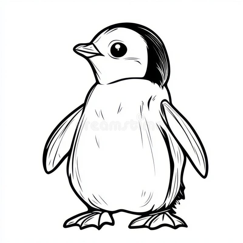 Penguin chick hatching stock illustration. Illustration of bird - 61877315