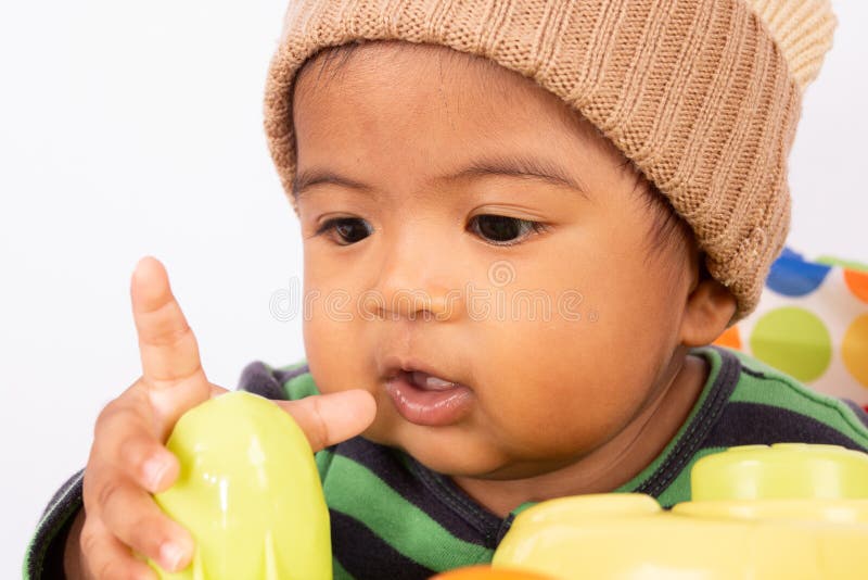 Cute little asian baby stock photo. Image of innocence - 191870788