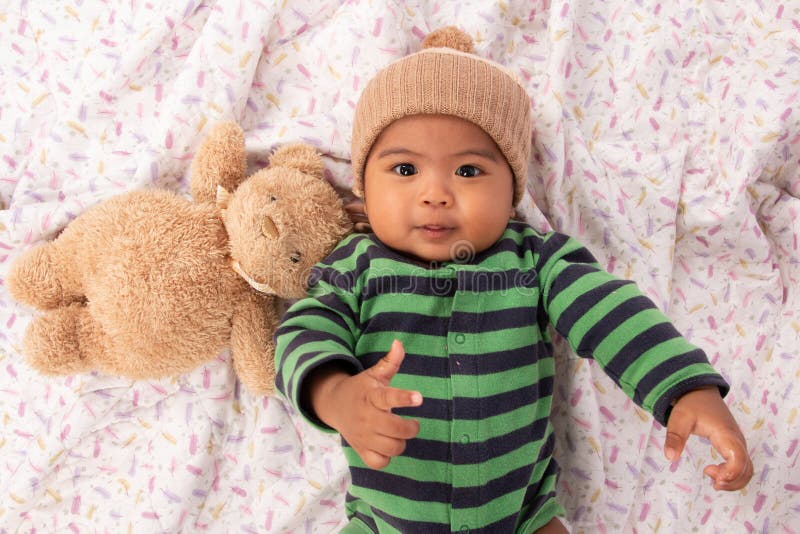 Cute little asian baby stock photo. Image of born, joyful - 191870898