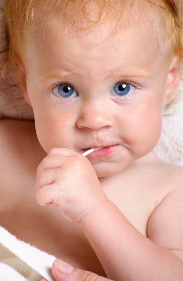 Cute little baby stock image. Image of cute, baby, looking - 20900785