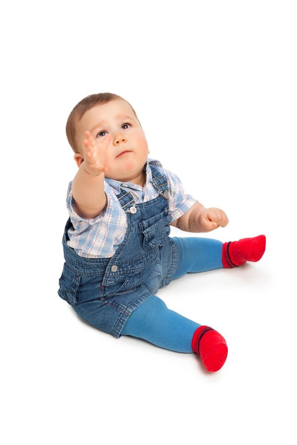 Cute Little Girl Sitting in Baby Buggy Stock Photo - Image of eyes ...