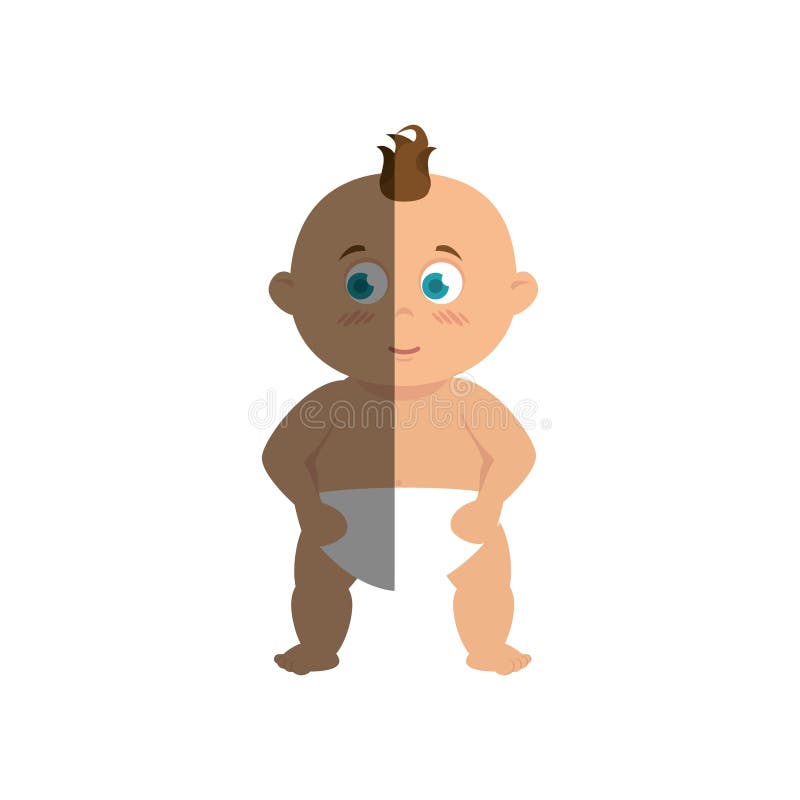 Cute little baby character stock illustration. Illustration of cheerful ...