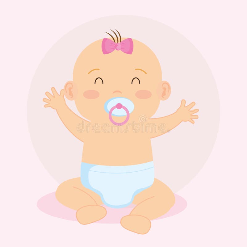 Cute little baby character stock vector. Illustration of cute - 138599120