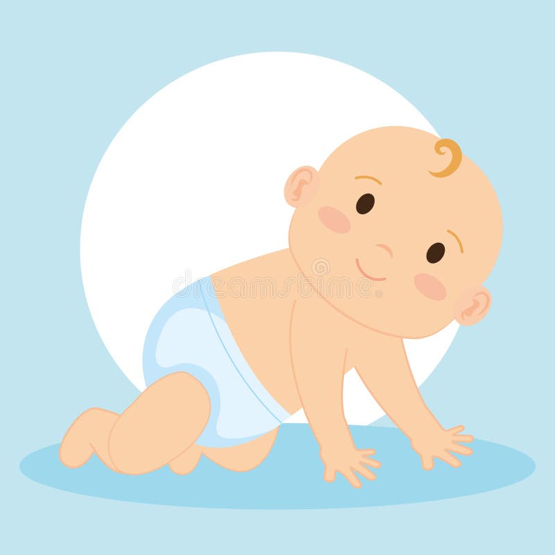 Cute little baby character stock vector. Illustration of infant - 138599311