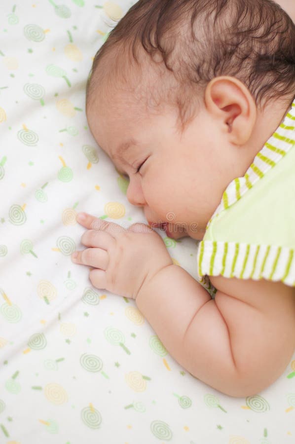 Baby Behind Veil stock photo. Image of hands, future - 28693528
