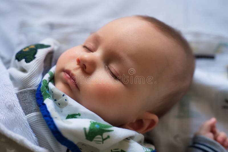 Cute little baby sleeping stock image. Image of beginning - 259144005