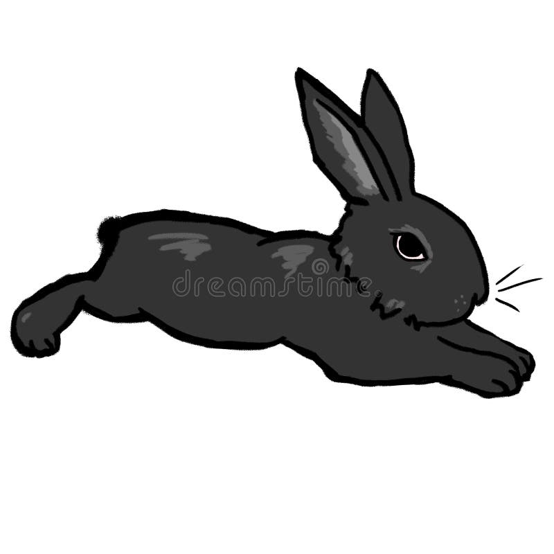 Rabbit Laying Silhouette Stock Illustrations – 12 Rabbit Laying ...