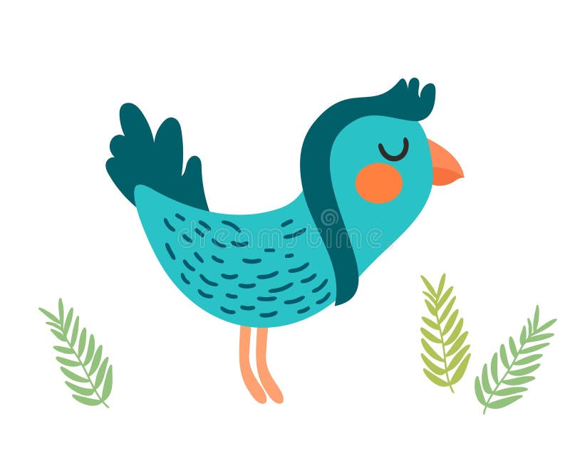 Cute Little Blue Bird with Good Quality and Good Design Stock Vector ...