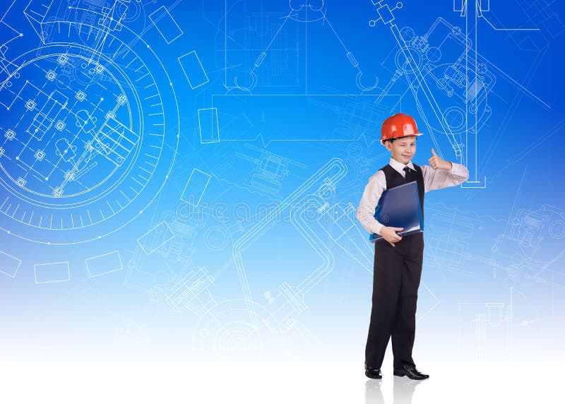 Cute little boy engineer stock photo. Image of child - 63533866