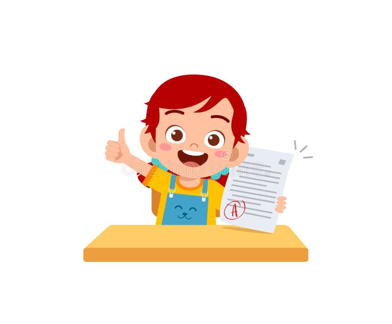 Cartoon Kid Exam Result Stock Illustrations – 217 Cartoon Kid Exam ...