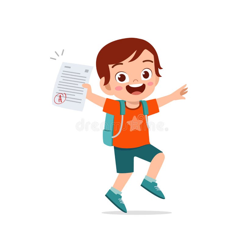 Student Happy Good Grade Stock Illustrations – 246 Student Happy Good ...