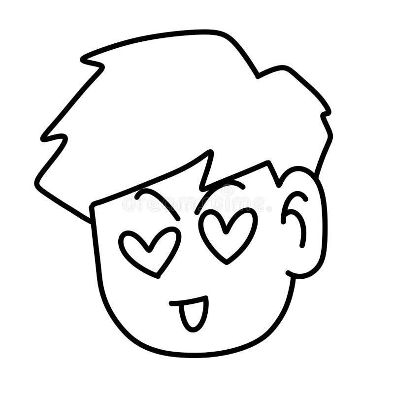 Cute Little Boy with Heart Design, Illustration Stock Illustration ...