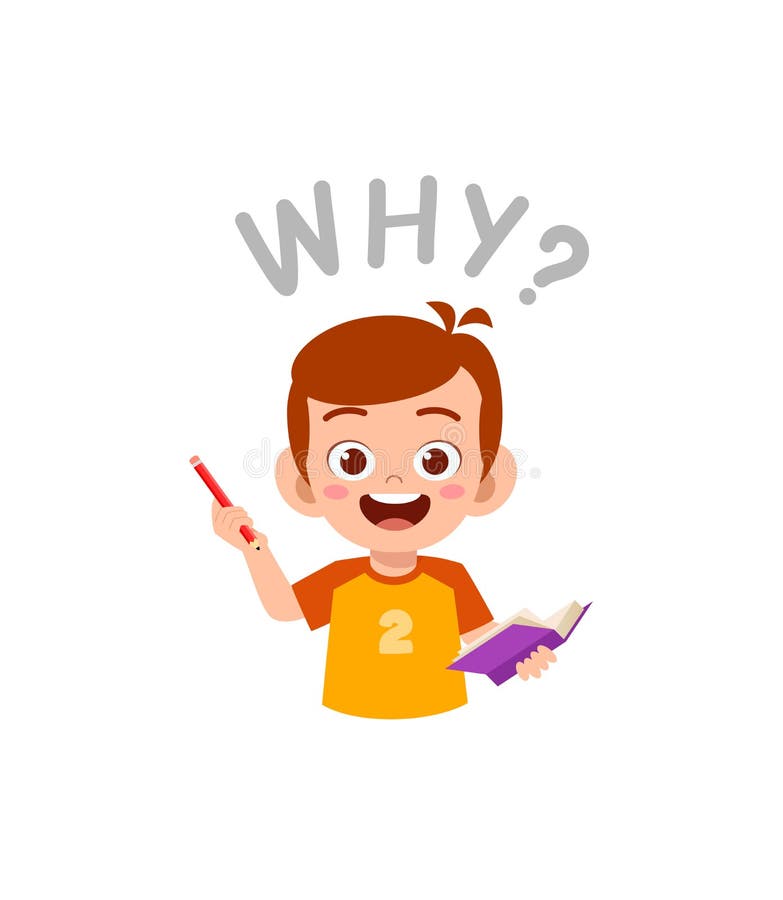 Cute Little Boy Holding Note Book As Journalist Stock Vector ...