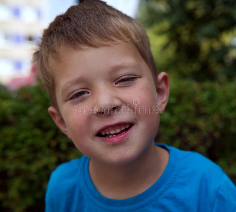 Cute Little Boy Making a Crazy Face Editorial Photo - Image of adorable ...
