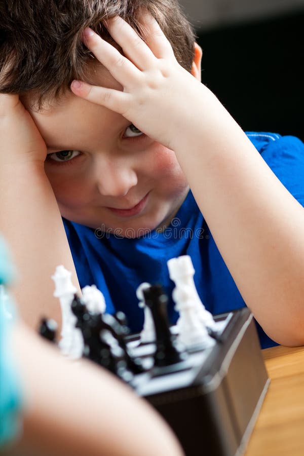 Boy playing chess stock image. Image of beautiful, leisure - 29945961