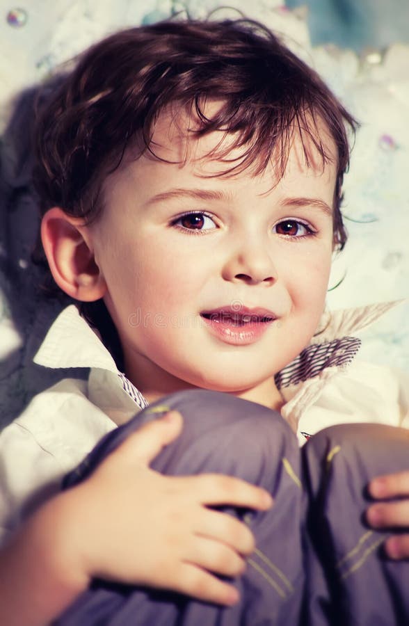Cute little boy stock image. Image of eyes, individuality - 36729075