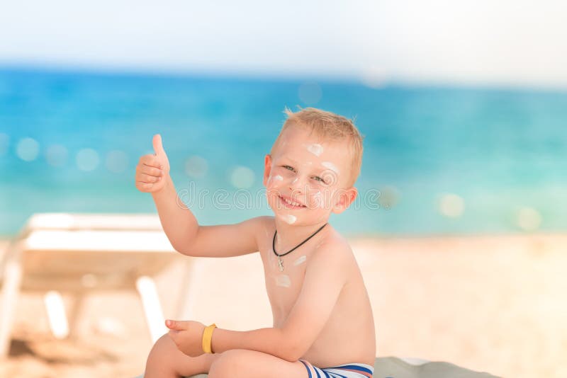 136 Boy Applying Sunscreen Face Stock Photos - Free & Royalty-Free ...