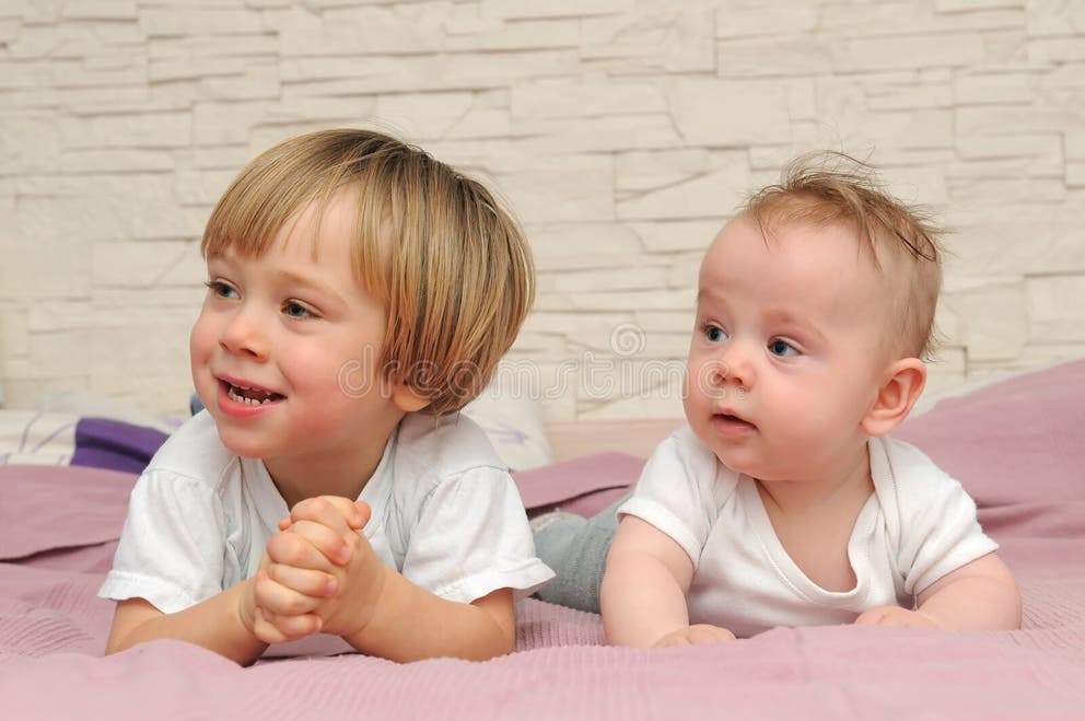 Cute little brothers stock photo. Image of innocent, pretty - 23533010
