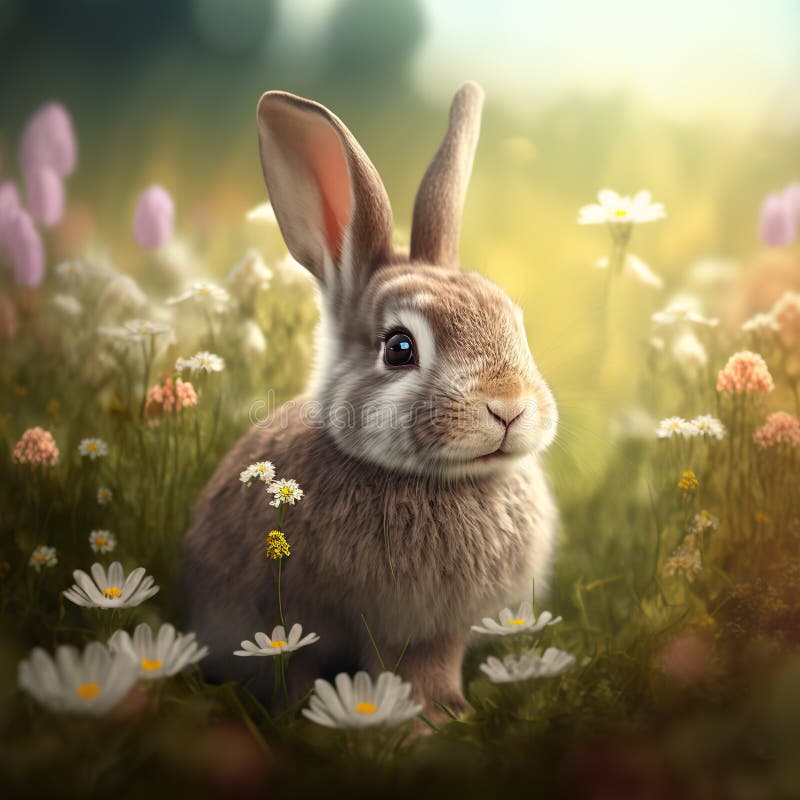 Little Fluffy Brown Bunny Stock Illustrations – 1,080 Little Fluffy ...