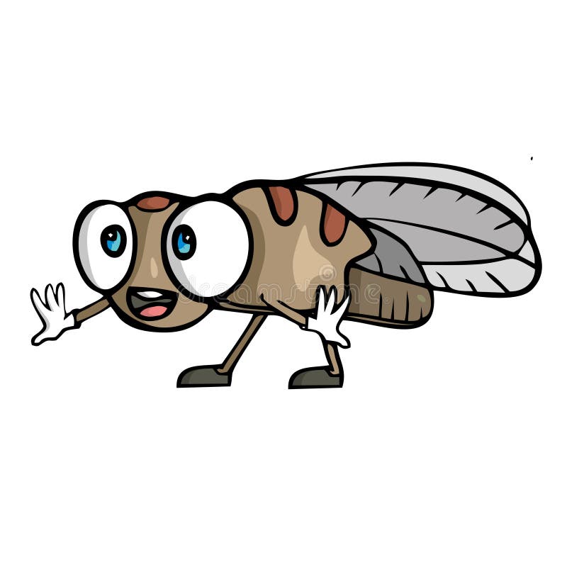 Cute Housefly Stock Illustrations – 666 Cute Housefly Stock ...