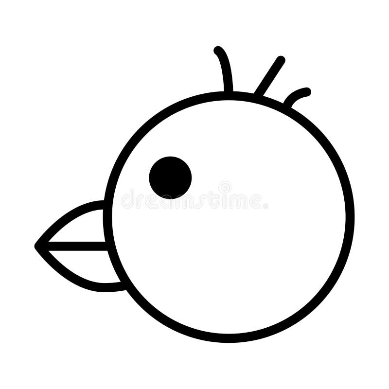 Chick with an Egg Line Icon, Vector. Chick with an Egg Outline Sign ...