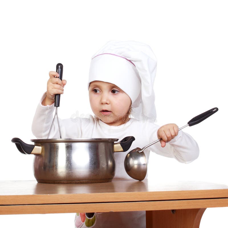 Cute little cook stock image. Image of healthy, happy - 18137611