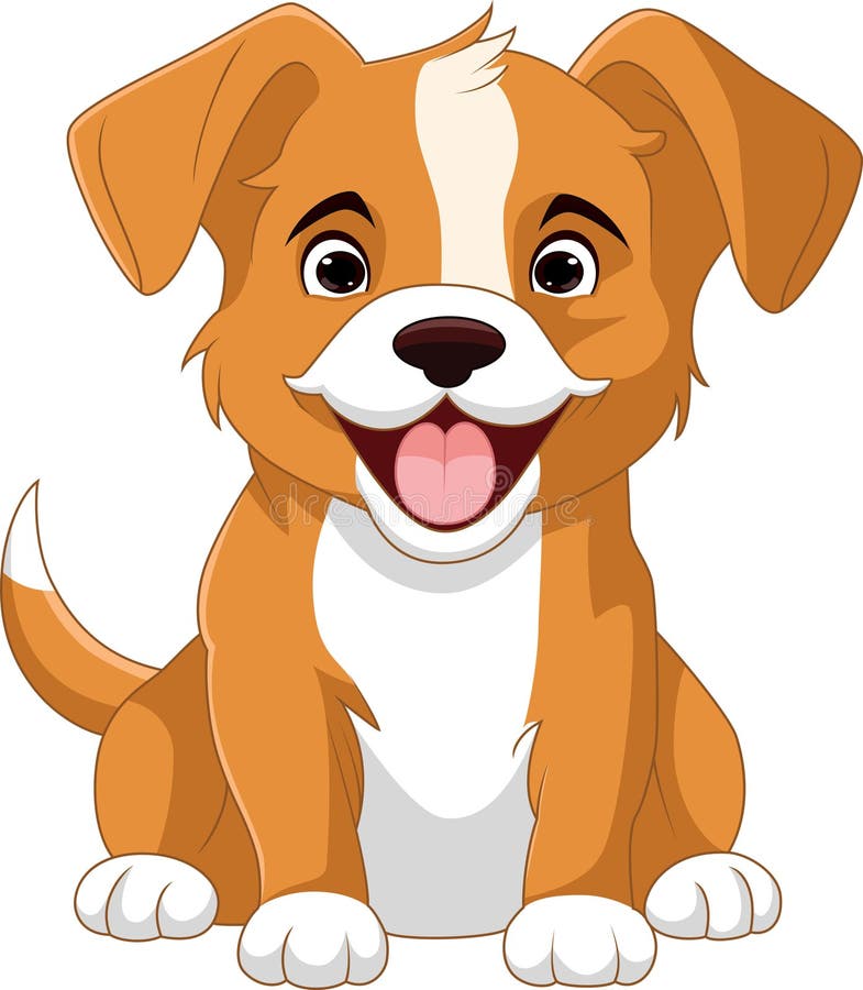 Cute little dog cartoon stock vector. Illustration of furry - 309664222