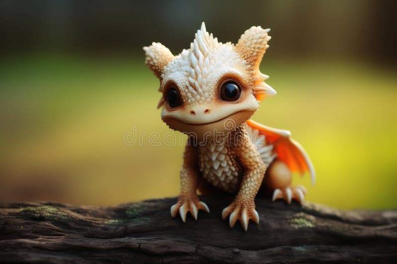 A cute little dragon stock illustration. Illustration of funny - 303265622