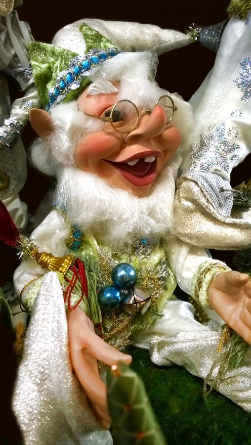 Cute little elf stock image. Image of christmas, glasses - 47094651